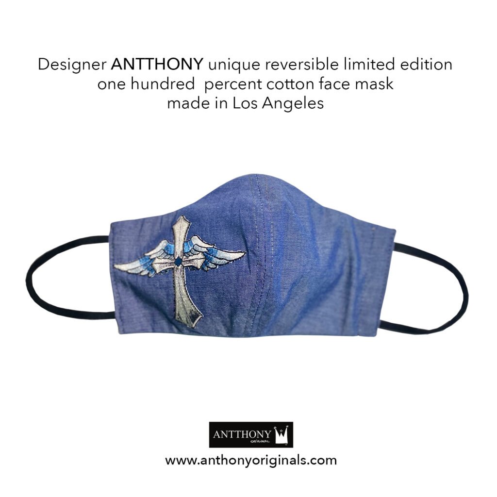 Non-Medical Face Mask (Reversible)Crystal Cross – Antthony Design Originals